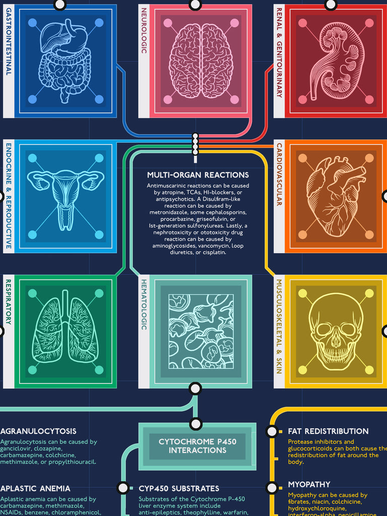 Drug Toxicities & Side-Effects Poster – NerdcoreMedical